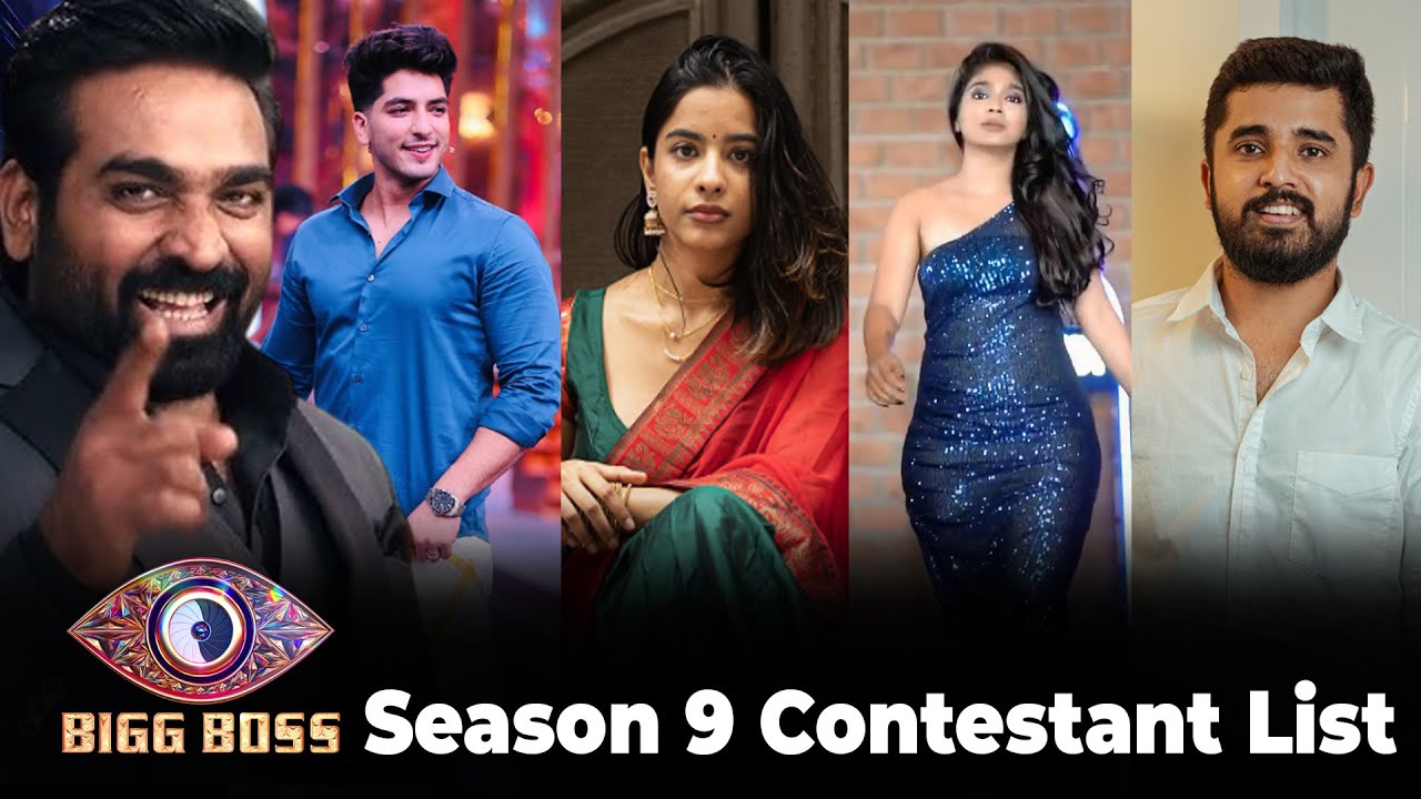 Big Boss Season 9 Contestants List | Vijay Tv | Vijay Sethupathy | VJ ...